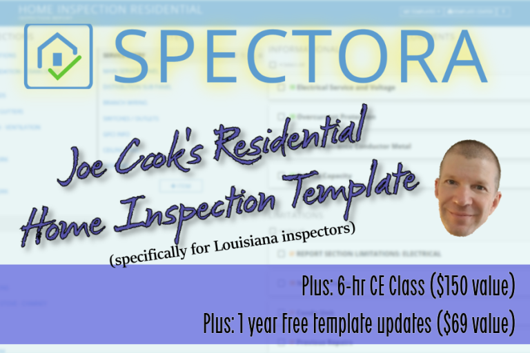 Joe Cook’s Residential Home Inspection Template for Spectora | The Home ...